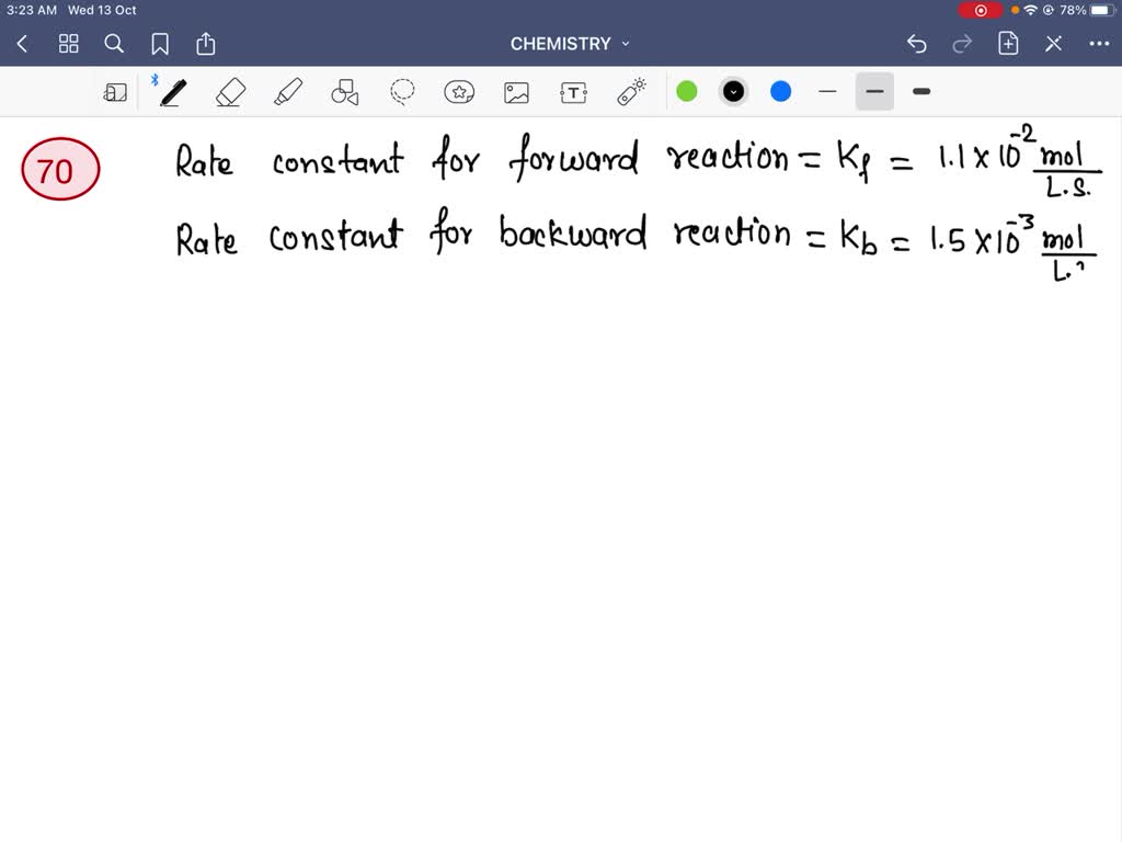 ⏩SOLVED:The rate constants for the forward and backward reactions of ...