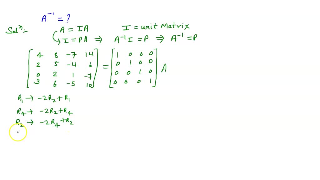 SOLVED:Try to invert Wilson's matrix. Invert the inverse. How close do ...
