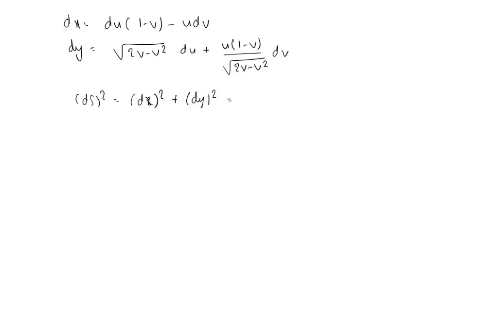 SOLVED:Let x=x(u, v), y=y(u, v) define orthogonal curvilinear ... SOLVED:Let x=x(u, v), y=y(u, v) define orthogonal curvilinear ...