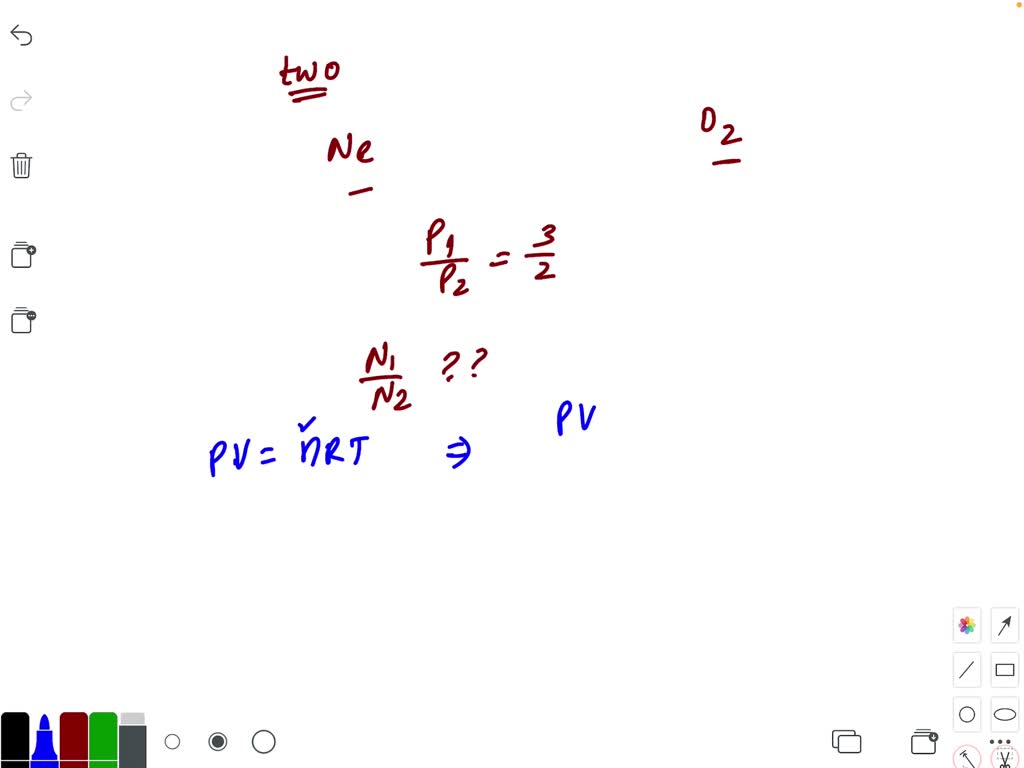 A vessel contains two non-reactive gases neon (monatonic) and oxygen ...