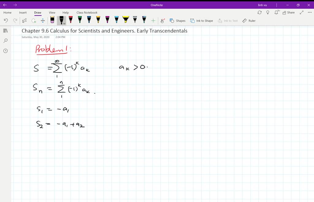 SOLVED:Explain why the sequence of partial sums for an alternating ...