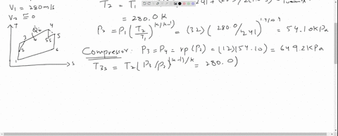 SOLVED: Repeat Prob. 9-136 using a compressor efficiency of 80 percent and a turbine efficiency ...