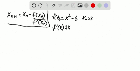 SOLVED:Write the formula for Newton's method and use the given initial approximation to compute ...
