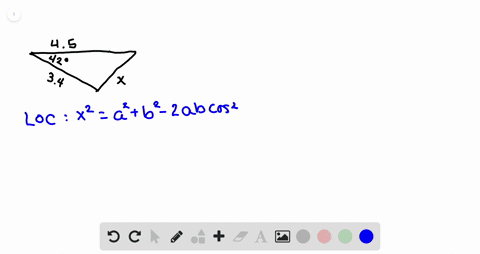 SOLVED:For the following exercises, find the length of side x . Round to the nearest tenth.