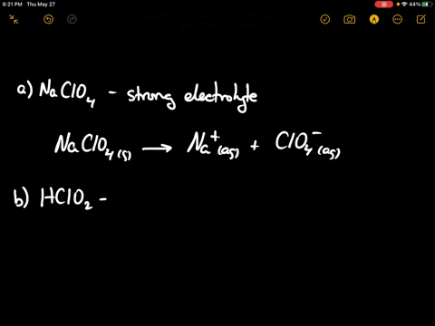 SOLVED:Classify the following as strong electrolytes, weak electrolytes ...