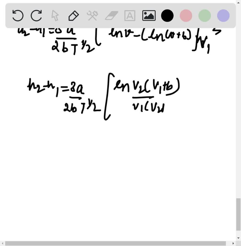 Using the Redlich-Kwong equation of state, determine the changes in ...