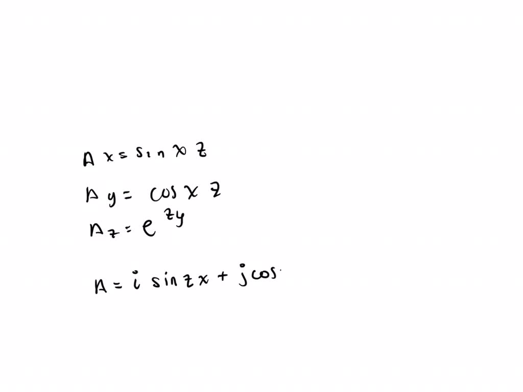 ⏩SOLVED:Find vector fields 𝐀 such that 𝐕= curl 𝐀 for each given 𝐕… | Numerade