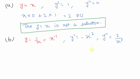 SOLVED:Determine which functions are solutions of the linear ...