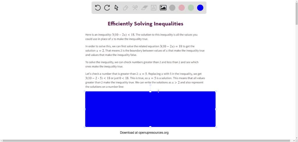 SOLVED:Summary Lesson: Efficiently Solving Inequalities