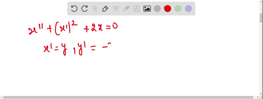 Solved In Problems 1 6 Write The Given Nonlinear Second Order