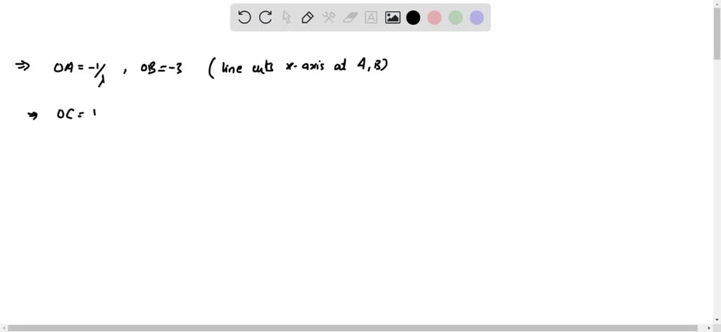 SOLVED:If a circle passes through the points of intersection of the coordinate axes with the ...