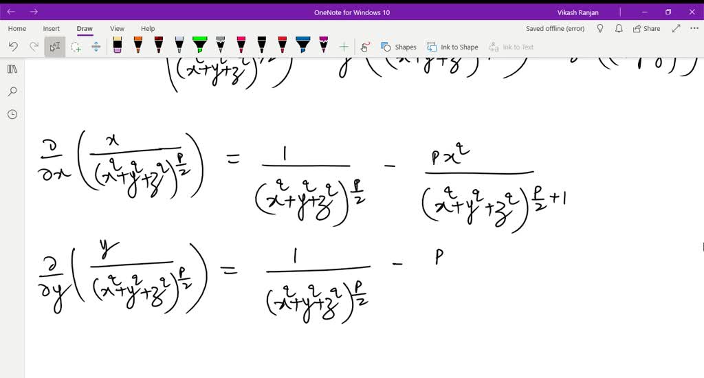 SOLVED:Let 𝐫=x 𝐢+y 𝐣+z 𝐤 and r=|𝐫| If 𝐅=𝐫 / r^p, find div 𝐅 . Is there a value of p for which ...