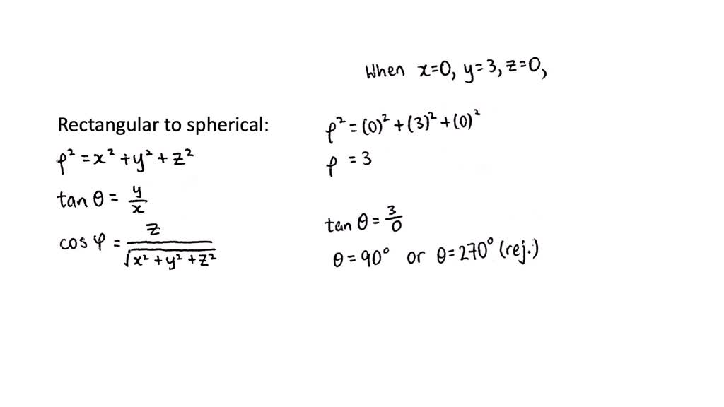 ⏩SOLVED:The rectangular coordinates (x, y, z) of a point are given ...