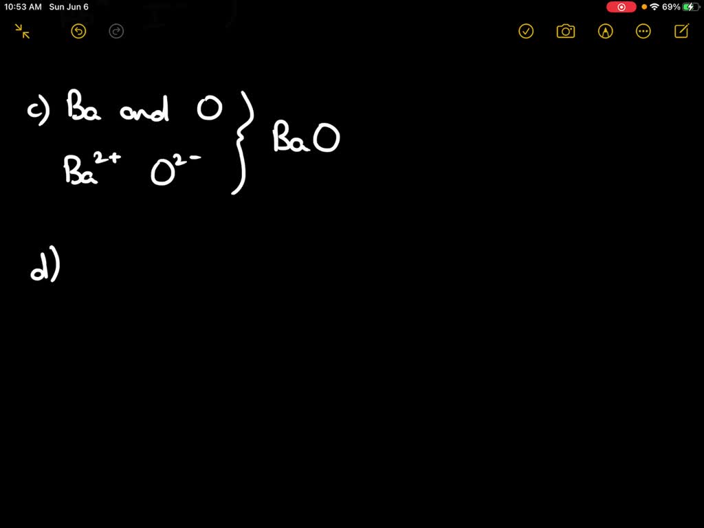 SOLVED: Write formulas for ionic compounds formed between (a) Na and Br, (b) K and I,(𝐜) Ba and ...
