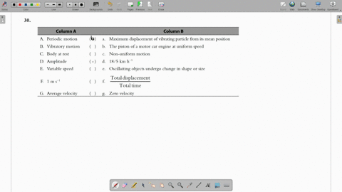 SOLVED:Match the entries given in column A with the appropriate ones in column B.