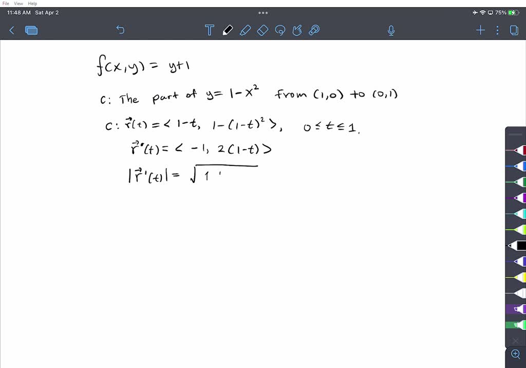 ⏩SOLVED:Find the area of the lateral surfice (see figure) over the ...