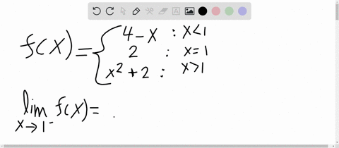 SOLVED:A piecewise function is given. Use properties of limits to find the indicated limit, or ...
