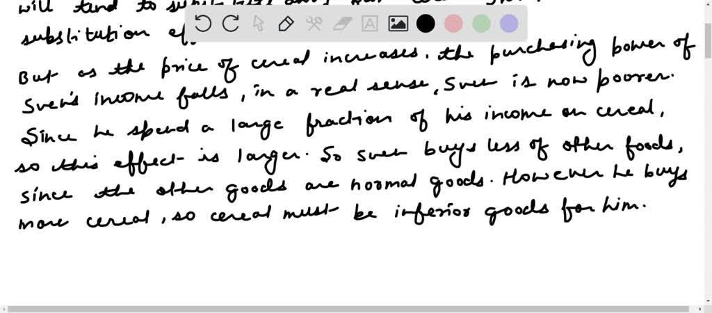 For Henry, eggs are inferior but not Giffen. On Henry's indifference ...