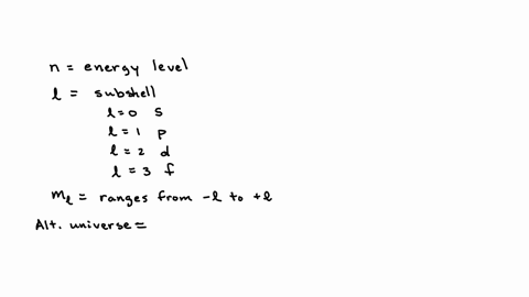 ⏩SOLVED:Suppose that, in an alternate universe, the possible values… | Numerade