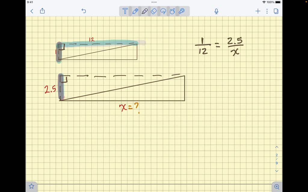 ⏩SOLVED:The slope for a wheelchair ramp for a home has to be… | Numerade