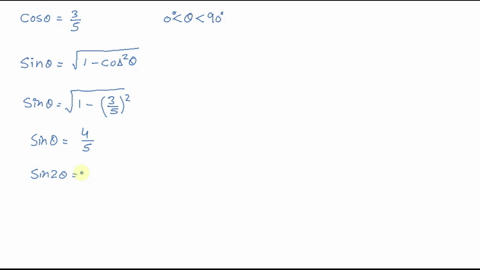⏩SOLVED:Find the exact values of sin2 θ, cos2 θ, and tan2 θfor the… | Numerade