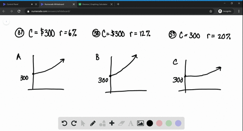 ⏩SOLVED:Match the description with its graph. C= 300 r=6 % CANT COPY… | Numerade