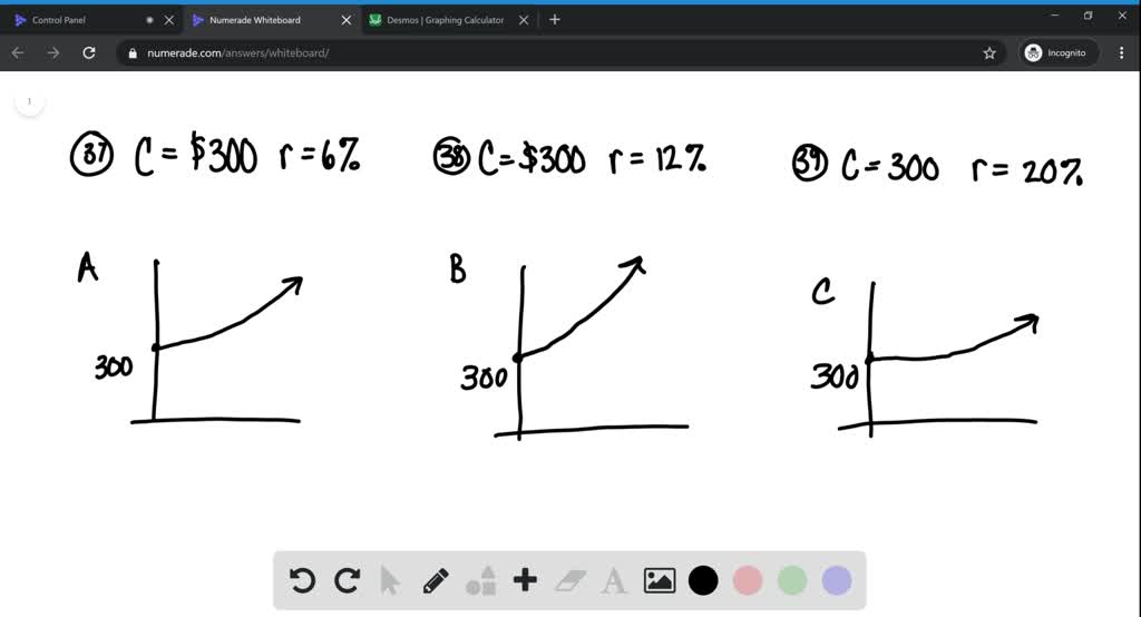 ⏩SOLVED:Match the description with its graph. C= 300 r=6 % CANT COPY… | Numerade
