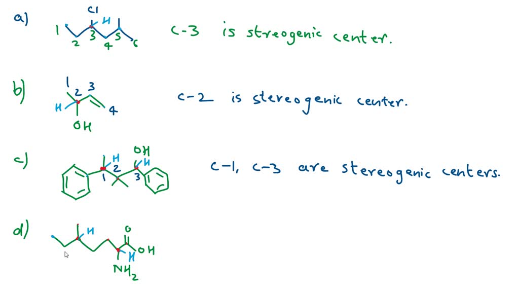 SOLVED:Locate the stereogenic centers in each molecule. Compounds may ...