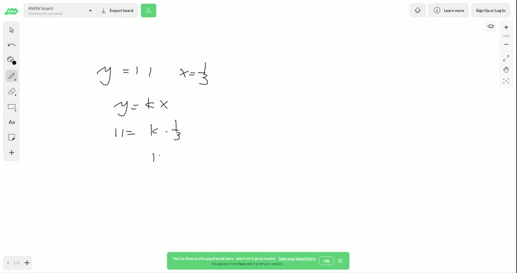 SOLVED:If y varies directly as x, find the constant of variation and ...