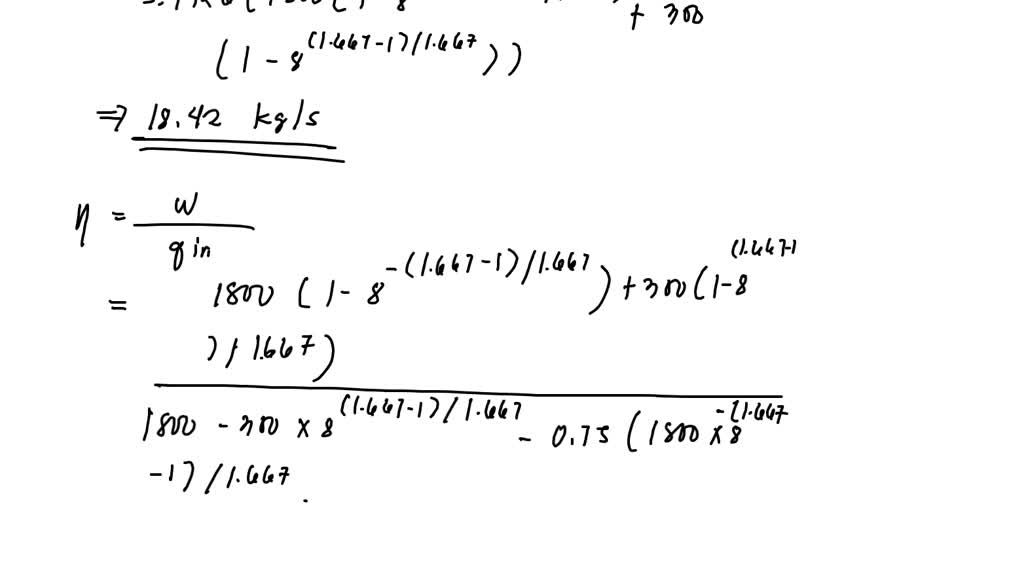 Helium is used as the working fluid in a Brayton cycle with regeneration. The pressure ratio of ...