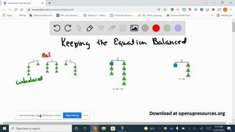 SOLVED:Summary Lesson: Keeping the Equation Balanced
