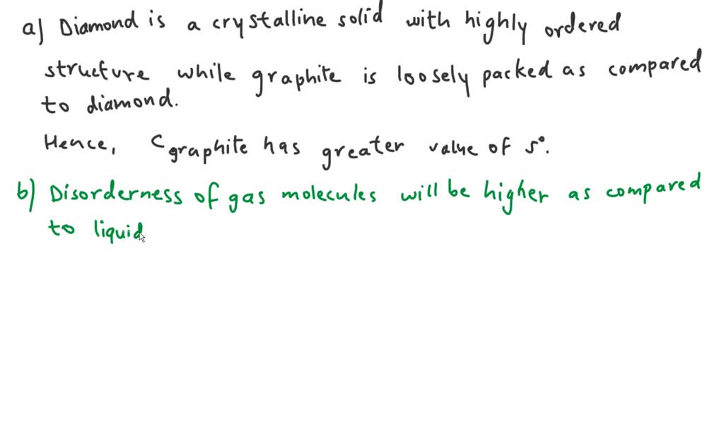 For each of the following pairs of substances, which substance has the ...