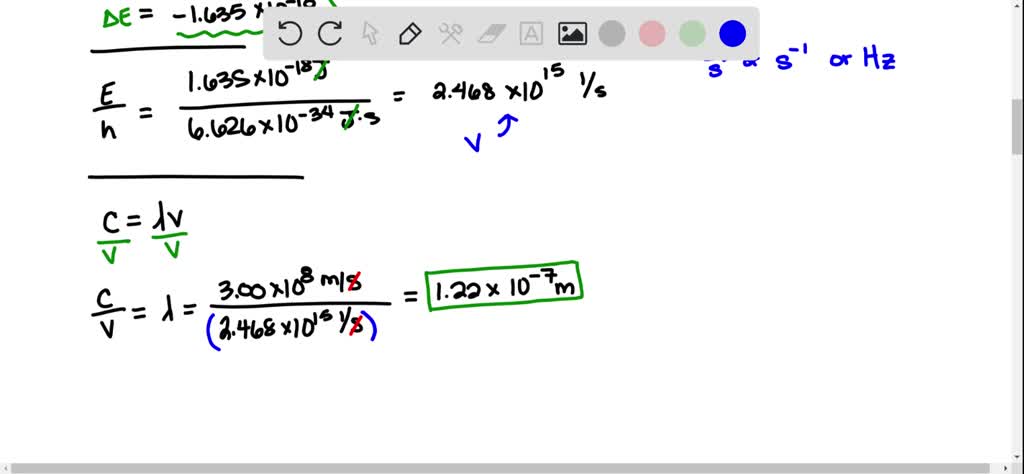 ⏩solved Calculate The Wavelength Of The Light Emitted When An… Numerade