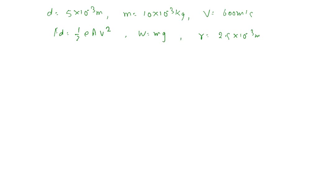 Calculate the drag force on a bullet that is 5.0 mm in diameter and ...