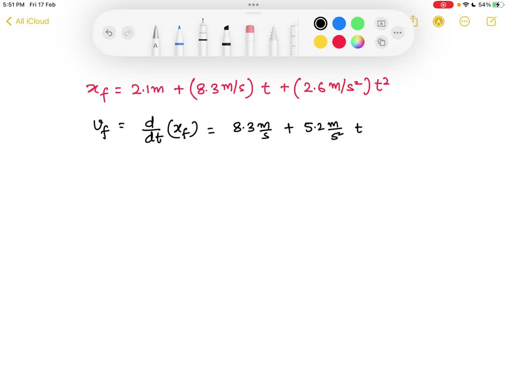 SOLVED:The position-time equation for a certain train is xf=2.1 m+(8.3 ...