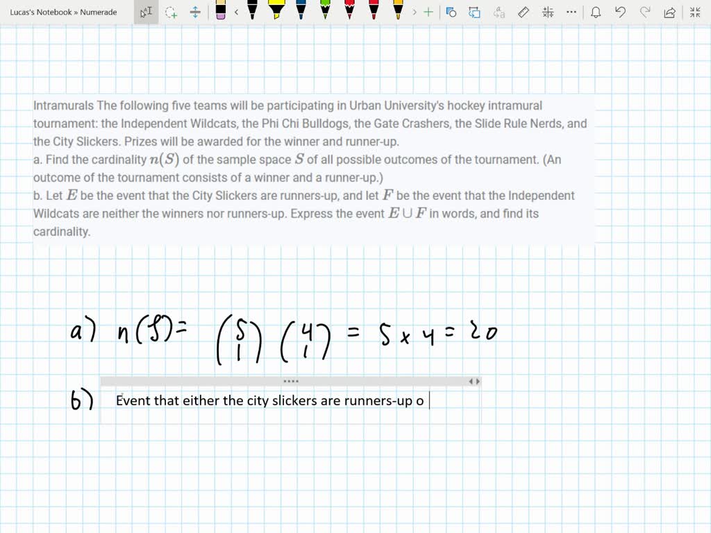 Solved Use Counting Arguments From The Preceding Chapter Intramurals The Following Five Teams