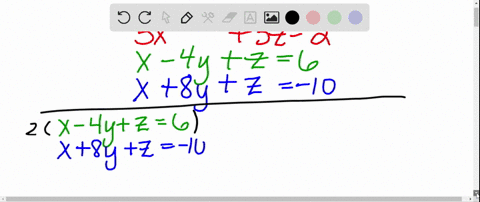 SOLVED:Use Gaussian elimination to solve the system of linear equations ...