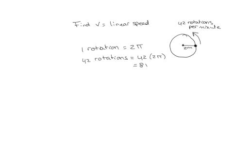 SOLVED: Find the linear speed v for each of the following. a point on the edge of a flywheel of ...