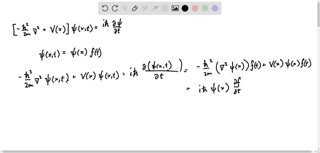 SOLVED:(a) Separate the Schroedinger equation of Problem 18, for a time ...