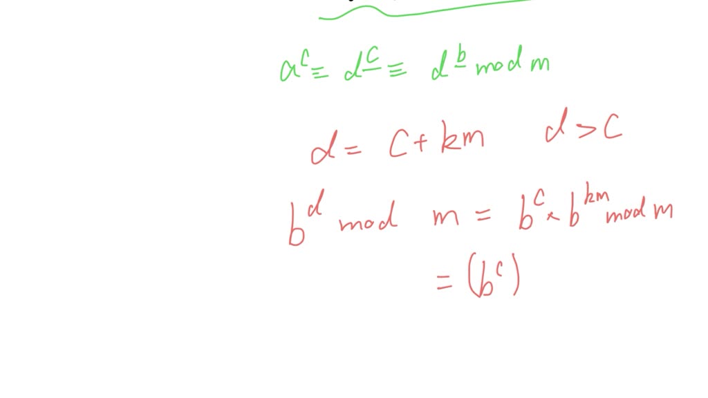 Find counterexamples to each of these statements about congruences. a) If a c=b c (mod m ...