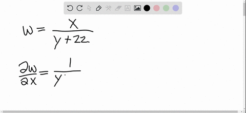 SOLVED:Find the indicated partial derivative(s). w = xy + 2z ; ∂^3w∂z ∂y ∂x , ∂^3w∂x^2 ∂y