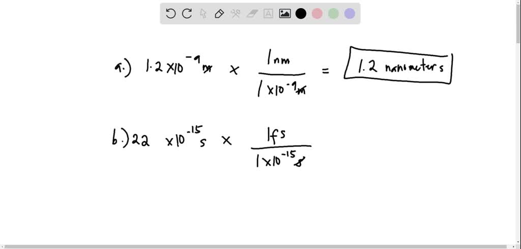 SOLVED: Use the prefix multipliers to express each measurement without any exponents. a. 1.2 ×10 ...