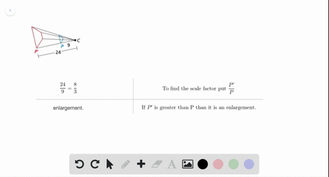 SOLVED:In Exercises 3-6, the scale factor of the dilation. Then tell ...