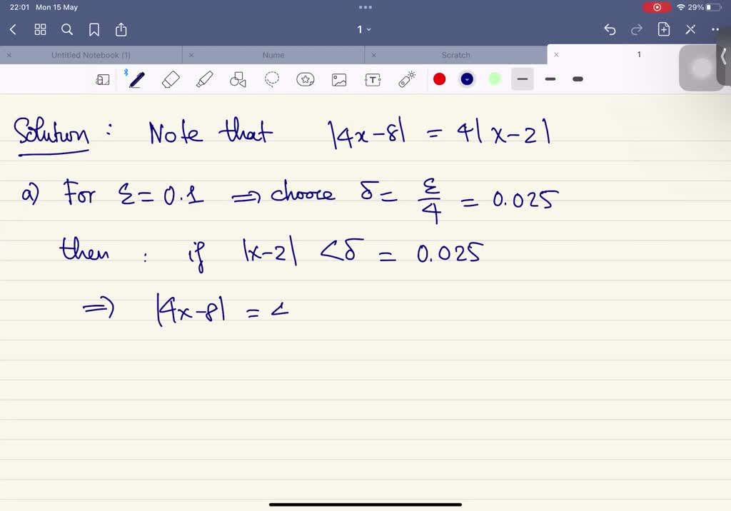 ⏩SOLVED:(a) Find a number δsuch that if | x - 2
