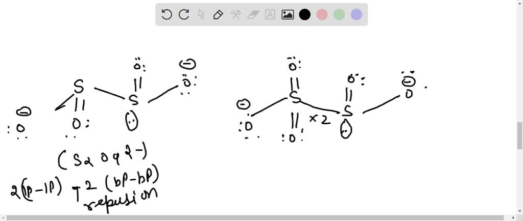 The correct order of S-S bond length in following oxyanions is: (I) S2 ...
