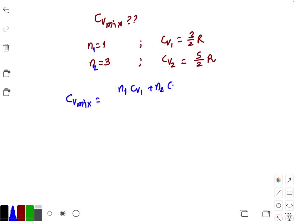 SOLVED:Two moles of monoatomic gas is mixed with three moles of a ...