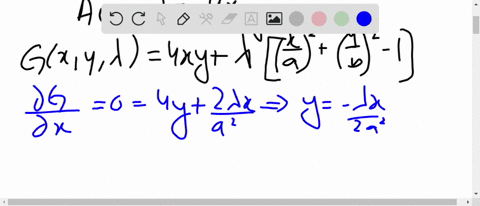 SOLVED: Use the method of Lagrange multipliers to find the rectangle of largest area, with sides ...
