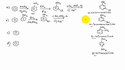SOLVED:Propose syntheses of the following compounds from benzene: (a) N ...