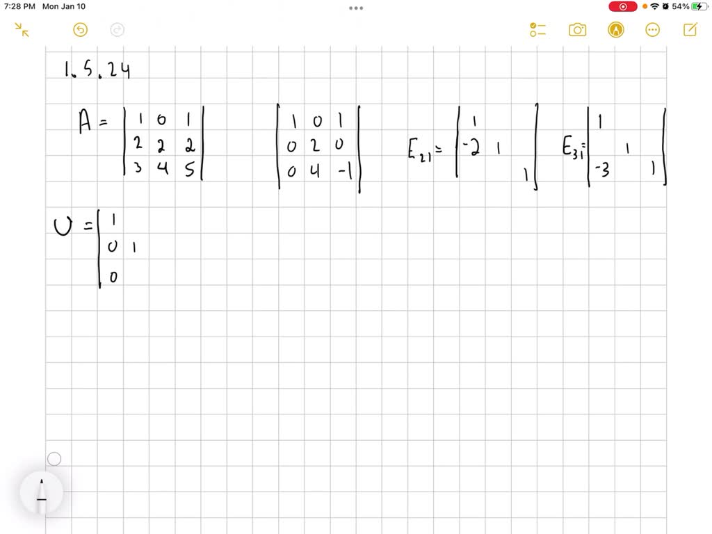 Factor The Following Matrix Into An Upper Triangular Matrix And A Lower