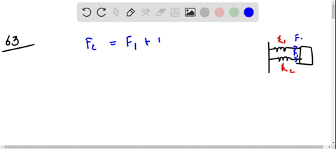 ⏩SOLVED:The springs of Fig. 1-11 are said to be in parallel. Derive ...